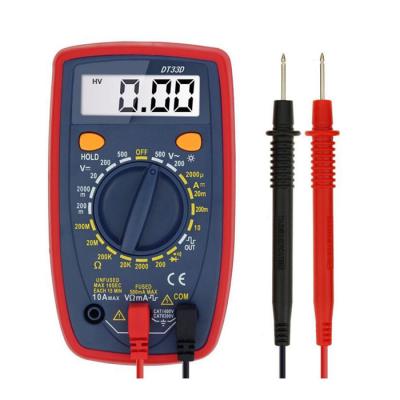 China DT33D AC DC Voltage LCD Digital Clamp Multimeter Electronic Tester With Blue display for sale