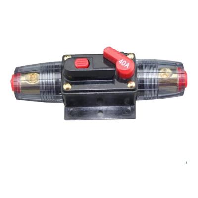 China 40A Car Audio Inline automatic recovery Circuit Breaker Fuse Holder for DC 12V Protection for sale