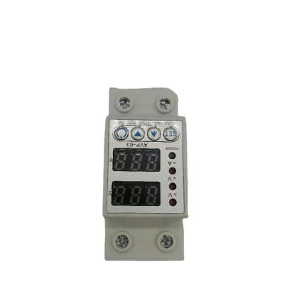 China Dual Display Overvoltage Protector Kampa AVP-63 63A  Adjustable LED 1P for sale