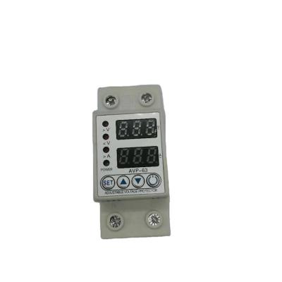 China Dual Display Overvoltage Protector Kampa AVP-63 40A Adjustable LED 1P for sale