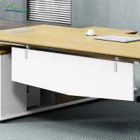 China Latest Office Table Designs Executive Desk L Shaped MFC Manager Table for sale