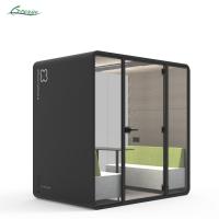 China Modular Soundproof Office Pod Furniture Included Desk And Chair and Ventilation Air Circulation Fan for Office for sale