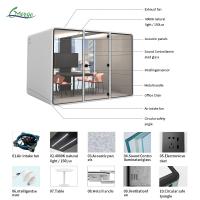 China Optimal Lighting and Soundproof Function in Acoustically Insulated Workspace Cabin with LED Lights for sale