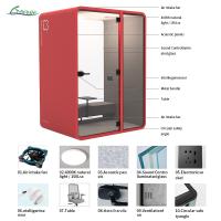 China Customizable Size and Fully Enclosed Privacy Level Soundproof Office Pod Freestanding Installation Method for sale