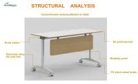 China Portable Extension Table 25mm Top Thickness for Easy Storage and Transport for sale