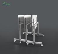 China Rectangular White Folding Table with 25mm Thickness Top Included for sale