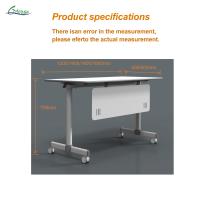 China Rectangular White Folding Table with 25mm Thickness Top Included for sale