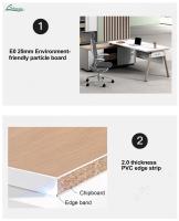 China 4 Compartments Space Office Workstation of Open Adjustable Shelves Designed for Open Spaces for sale