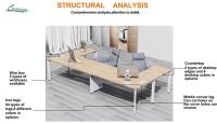 China Glass Open Space Workstation of Office for Streamlined Office Design for sale
