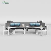 China Modern Work Office Desk with Uplift Motorized Adjustable Desk and Stylish Cable Management for sale