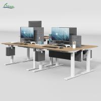 China Modern Work Office Desk with Uplift Motorized Adjustable Desk and Stylish Cable Management for sale