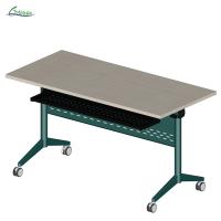China Modern Style Folding Table in White Wood The Perfect Space-Saving Solution for Your Home or Office for sale