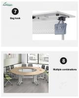 China Modern Style Folding Table in White Wood The Perfect Space-Saving Solution for Your Home or Office for sale