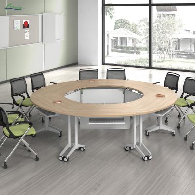 China Modern Style Folding Table in White Wood The Perfect Space-Saving Solution for Your Home or Office for sale