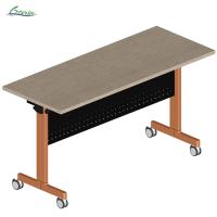 China Customize Your Folding Table with 1.5mm Cold Rolled Steel Leg Wooden Furniture for sale