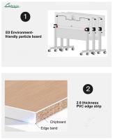 China Customize Your Folding Table with 1.5mm Cold Rolled Steel Leg Wooden Furniture for sale