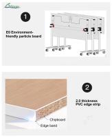 China 25mm Top Thickness Collapsible Table for B2B Furniture for sale
