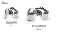 China 30mm Panel Thickness Screen Separation Work Stations Customizable Solutions and Features for sale