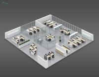 China 30mm Panel Thickness Screen Separation Work Stations Customizable Solutions and Features for sale