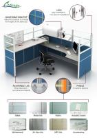 China Customizable Panel Thickness Display Unit Separation Work Areas for Adjustable Height Solutions for sale
