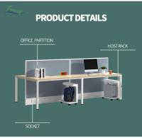 China Customizable Frame Height and Width Silver Screen Partition Work Position for Collaborative Work Environment for sale