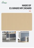 China Customizable Frame Height and Width Silver Screen Partition Work Position for Collaborative Work Environment for sale