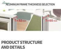 China Silver Display Unit Separation Work Areas with Adjustable Height Performance for sale