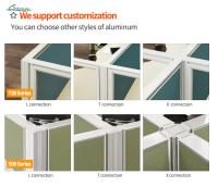China Silver Display Unit Separation Work Areas with Adjustable Height Performance for sale