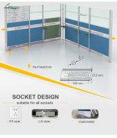 China Silver Display Unit Separation Work Areas with Adjustable Height Performance for sale