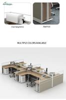 China Silver Screen Partition Work Position with Aluminum Alloy Frame Material and Adjustable Height for sale