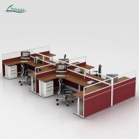 China Silver Screen Partition Work Position with Aluminum Alloy Frame Material and Adjustable Height for sale