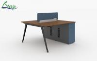 China Productive Work Environment Open Space Office Workstation with 2 Shelves and 2 Drawers for sale