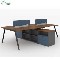 China Productive Work Environment Open Space Office Workstation with 2 Shelves and 2 Drawers for sale