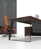 China Wood Material Open Space Office Workstation with 4 Compartments 2 Shelves for sale