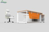 China Organize Your Office with 4 Compartments and 2 Drawers Open Space Office Workstation 60 for sale