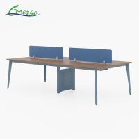 China Adjustable Shelves and Glass Divider Functionality in Open Space Office Workstation for sale