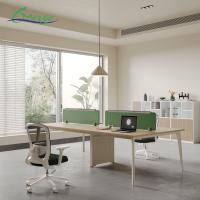 China Adjustable Shelves and Glass Divider Functionality in Open Space Office Workstation for sale