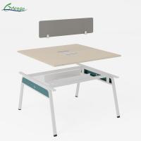 China 1200-1400L*1200-1600W*750H Mm Open Space Office Workstation with Modern Design and Adjustable Shelves for sale