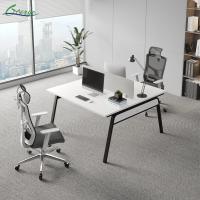 China 1200-1400L*1200-1600W*750H Mm Open Space Office Workstation with Modern Design and Adjustable Shelves for sale