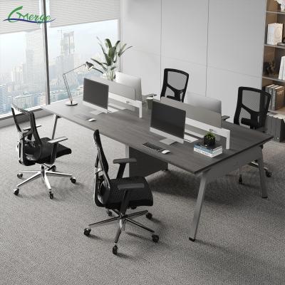 China Upgrade Your Workspace with Office Workstation Of Open Space 2400-2800L*1200-1400W*750H mm and Flexible Shelf Choices for sale