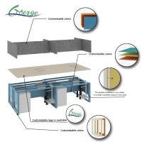 China 2400~3200L*1200~1600W*750H mm Office Workstation Of Open Space for Comfortable Work Environment for sale