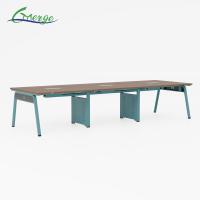 China Conference Desk Office Conference Table with Capacity Options in Rectangular Design for sale
