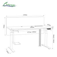 China Modern Work Office Desk with Cable Management Uplift Standing Desk 355 Lbs Weight Capacity Modern Style for sale