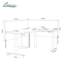 China Modernize Your Workspace with Uplift Power Lift Standing Desk 355 Lbs Weight Capacity for sale
