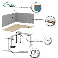 China Modernize Your Workspace with Uplift Power Lift Standing Desk 355 Lbs Weight Capacity for sale