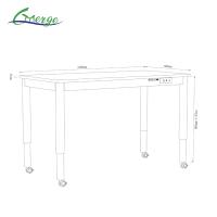 China Customized Size Uplift Motorized Adjustable Desk Must-Have for Office Furniture Solutions for sale