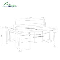 China Wood Open Space Office Workstation Lockable Drawers and Customizable Options for Business Needs for sale