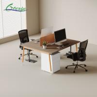China Wood Open Space Office Workstation Lockable Drawers and Customizable Options for Business Needs for sale