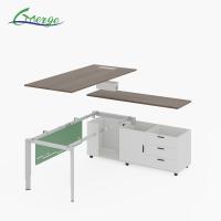 China Functional Cable Management System Commercial Manager Office Desk with Wood/Steel Construction and Laminate Finish for sale