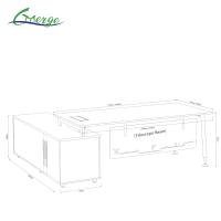 China Commercial Classic Home Office Desks Rectangular Design Office Essential for sale